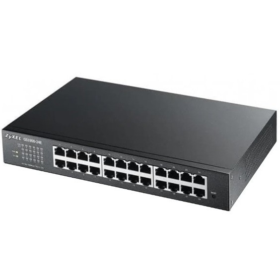 SWITCH (สวิตซ์) ZYXEL 24 PORTS & ROUTER GS1900-24E Model : GS1900-24E ...