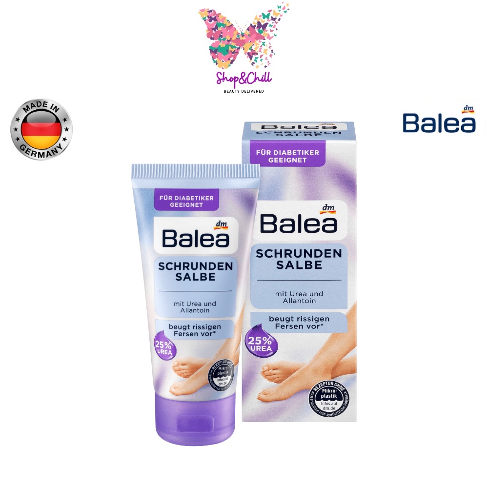 ครีมขี้ผึ้งส้นเท้าแตก Balea Foot Cracked Ointment With 25% Urea 50 ml ...