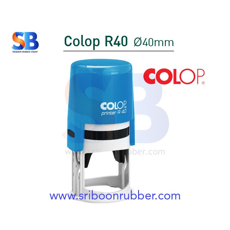 ตรายางหมึกในตัว วงกลม 4 cm Colop R-40 | Shopee Thailand