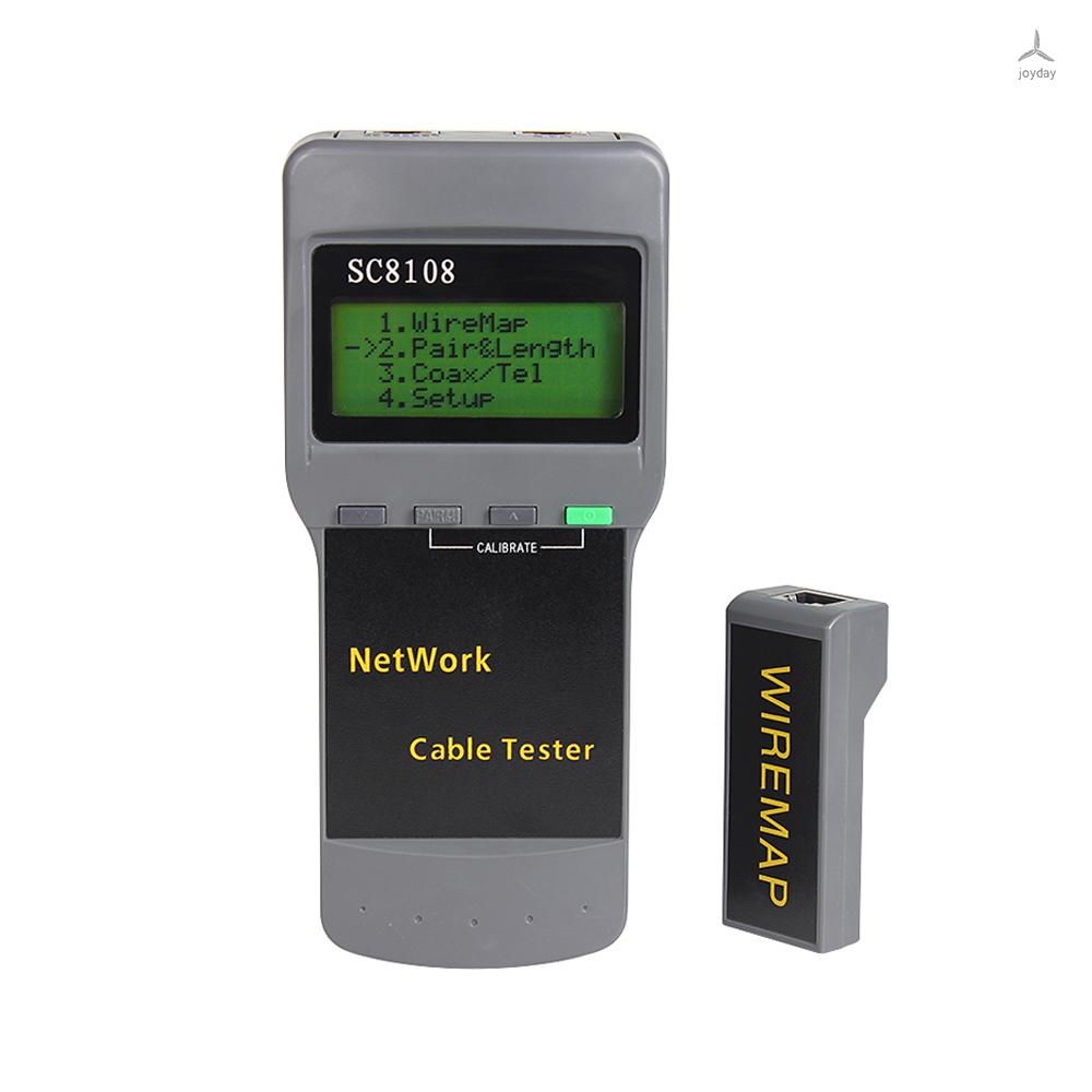 SC8108 Multifunctional Portable LCD Digital Display Network Tester LAN ...