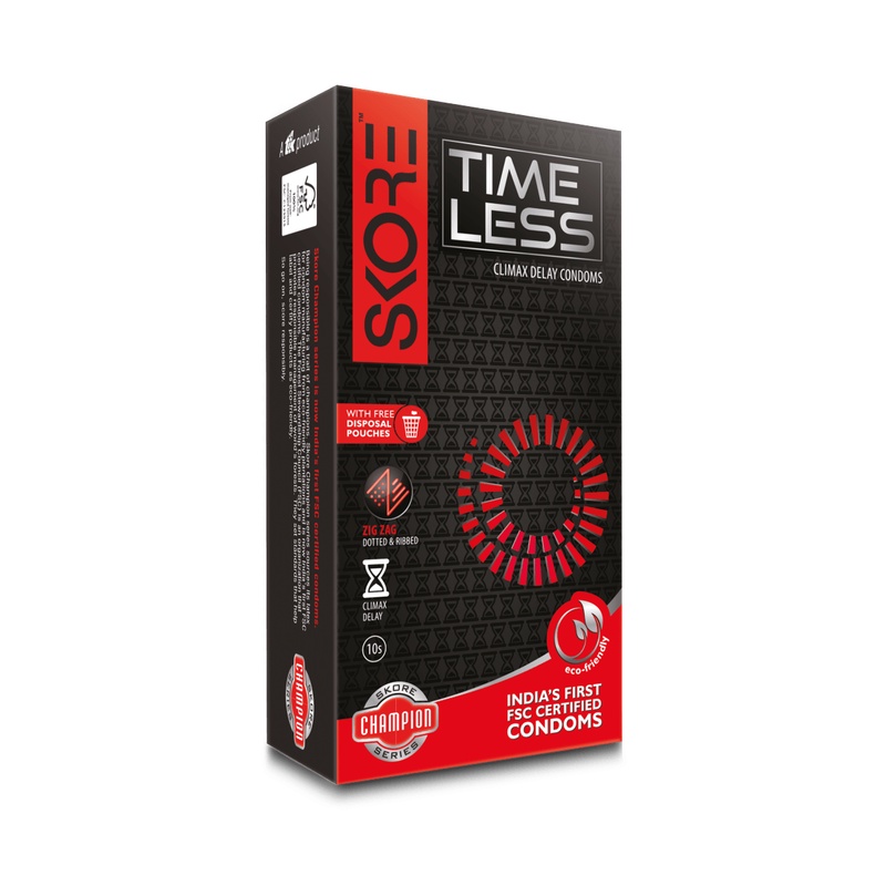 (12 ชิ้น)ถุงยางอนามัย Skore แบบบาง ชะลอการหลั่ง และ ซิกแซก Skore Skin thin ,Timeless and Zigzag ...