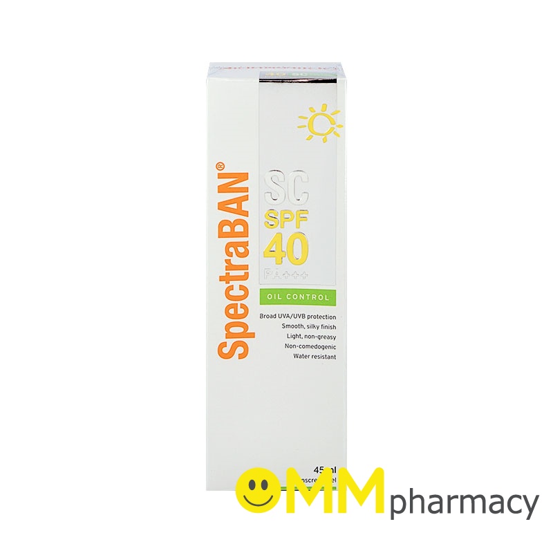 SpectraBAN SC SPF 40 กันแดดรูปแบบเจล สเปคตร้าแบน เอสซี เอสพีเอฟ 40 ขนาด ...