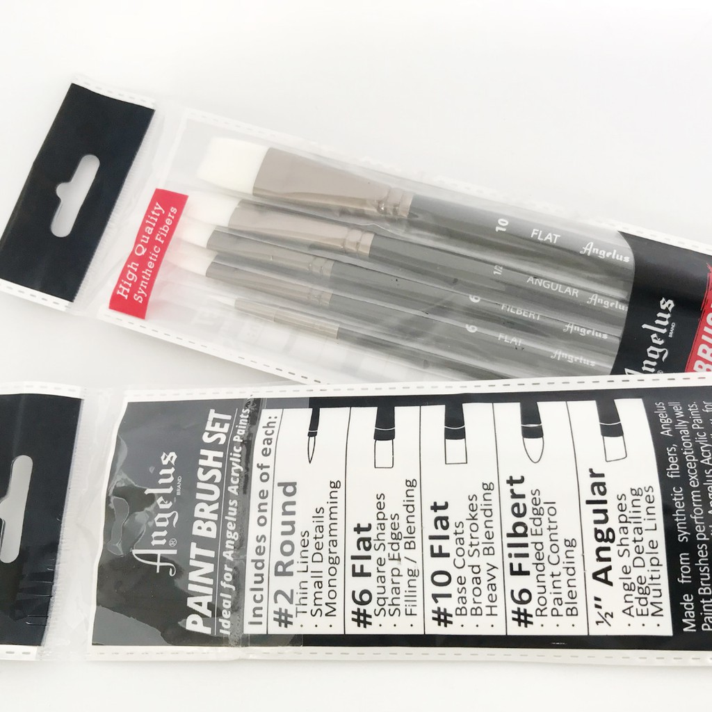 Angelus Paint Brush Set (ชุดพู่กัน), Angelus Micro Paint Brush set ...