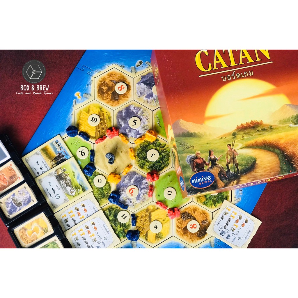 Catan นักบุกเบิกแห่ง คาทาน (TH) board game บอร์ดเกม | Shopee Thailand