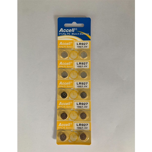 พร้อมส่ง> ถ่านกระดุม Accell LR927 จำหน่ายยก 1แผง มี 10ก้อน แท้ 💯 ...