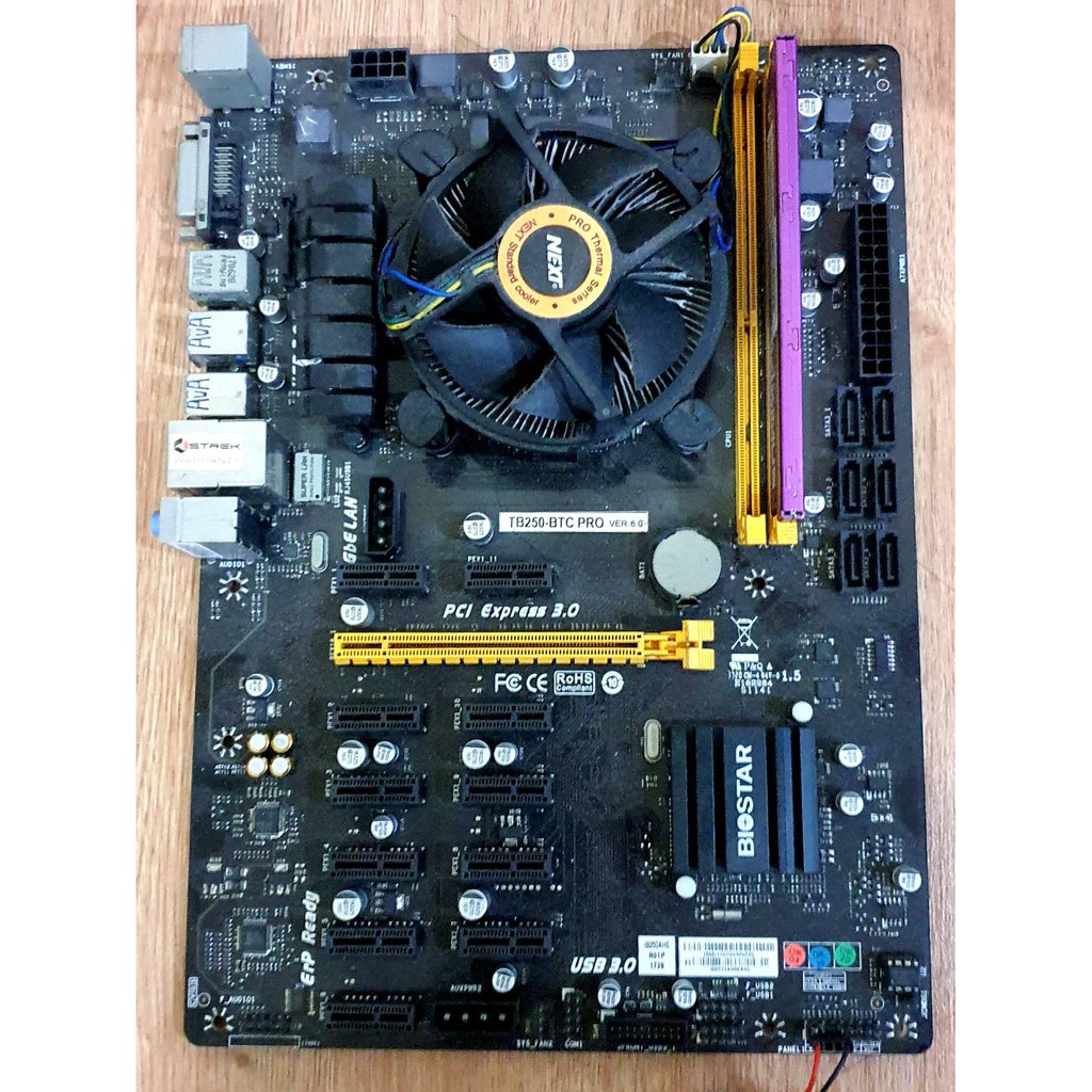 BioStar TB250 BTC PRO V.6 + CPU + RAM4 มือ2 | Shopee Thailand