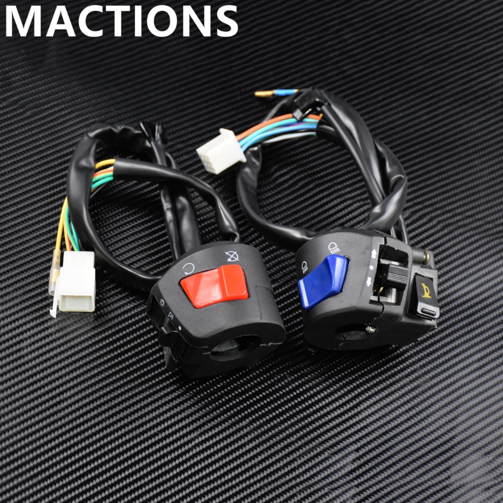 Motorcycle Handle Switch 22mm Horn Turn Signal Handlebar Controller ...