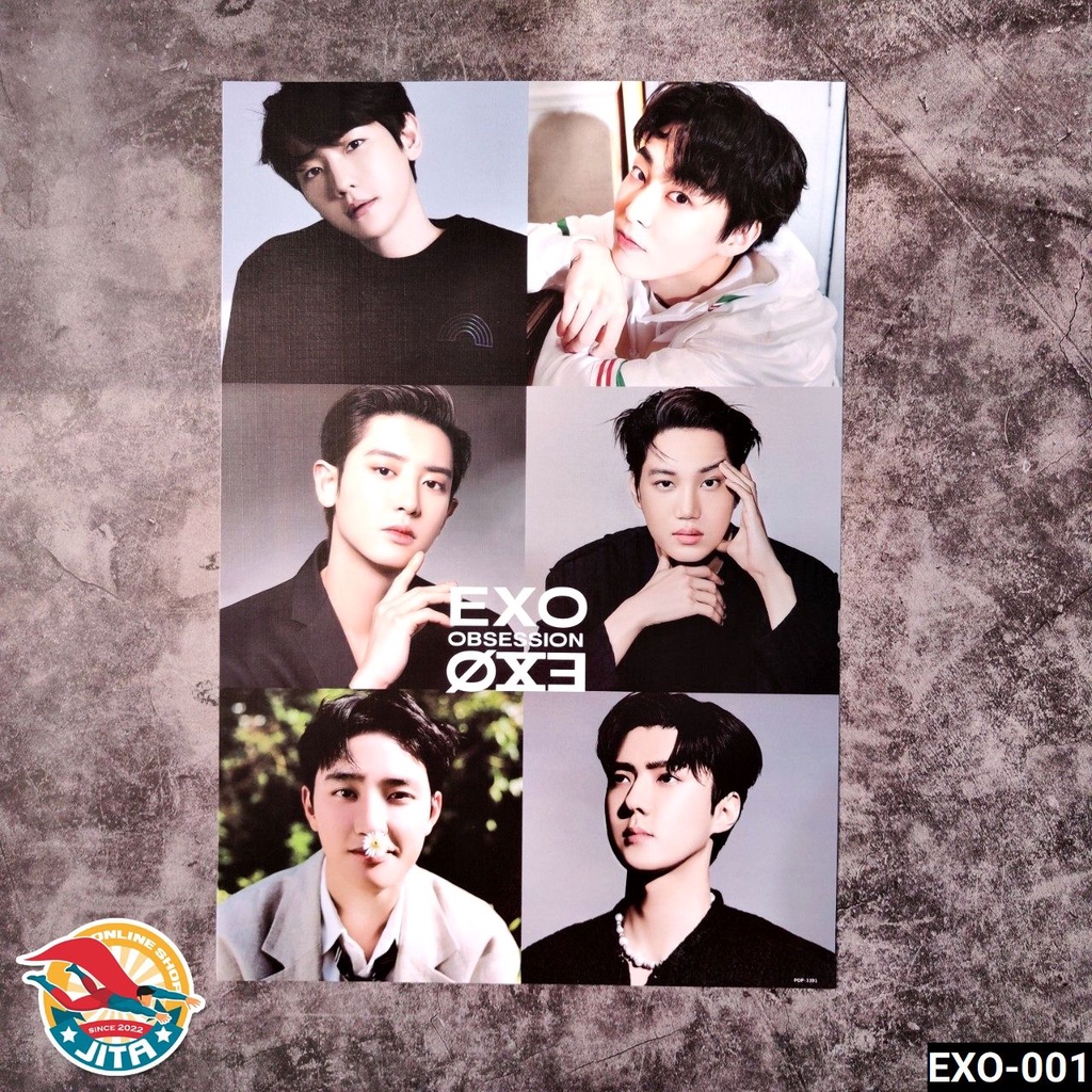 Poster A3 โปสเตอร์ EXO เอ็กโซ ขนาด A3 (ใหญ่กว่า A4) 42x29 cm | Shopee Thailand