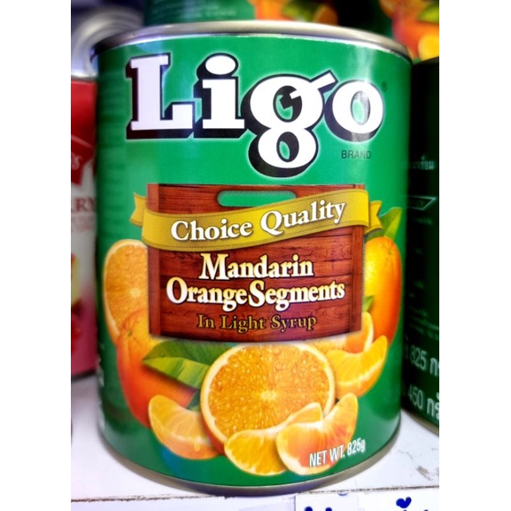 Ligo Fruite Cocktail, Peach Halves, Mandarin Orange in light syrup ลิ ...