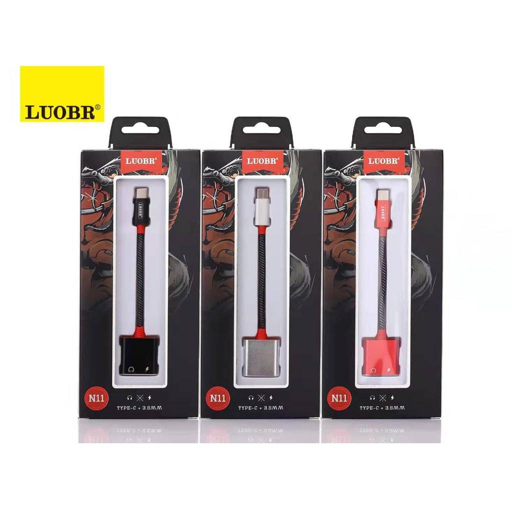 สายแปลง Type-C สำหรับชาร์จและฟังเพลงพร้อมกัน LUOBR N11 2 in 1 | Shopee ...