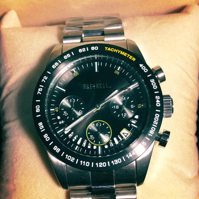 Breil Chronograph black dial new&original 100% | Shopee Thailand