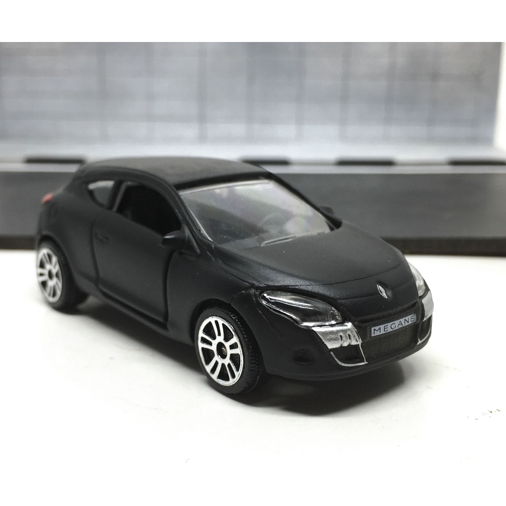 Majorette Renault Megane Coupe - Matte Black Color /Wheels D5S /scale 1 ...