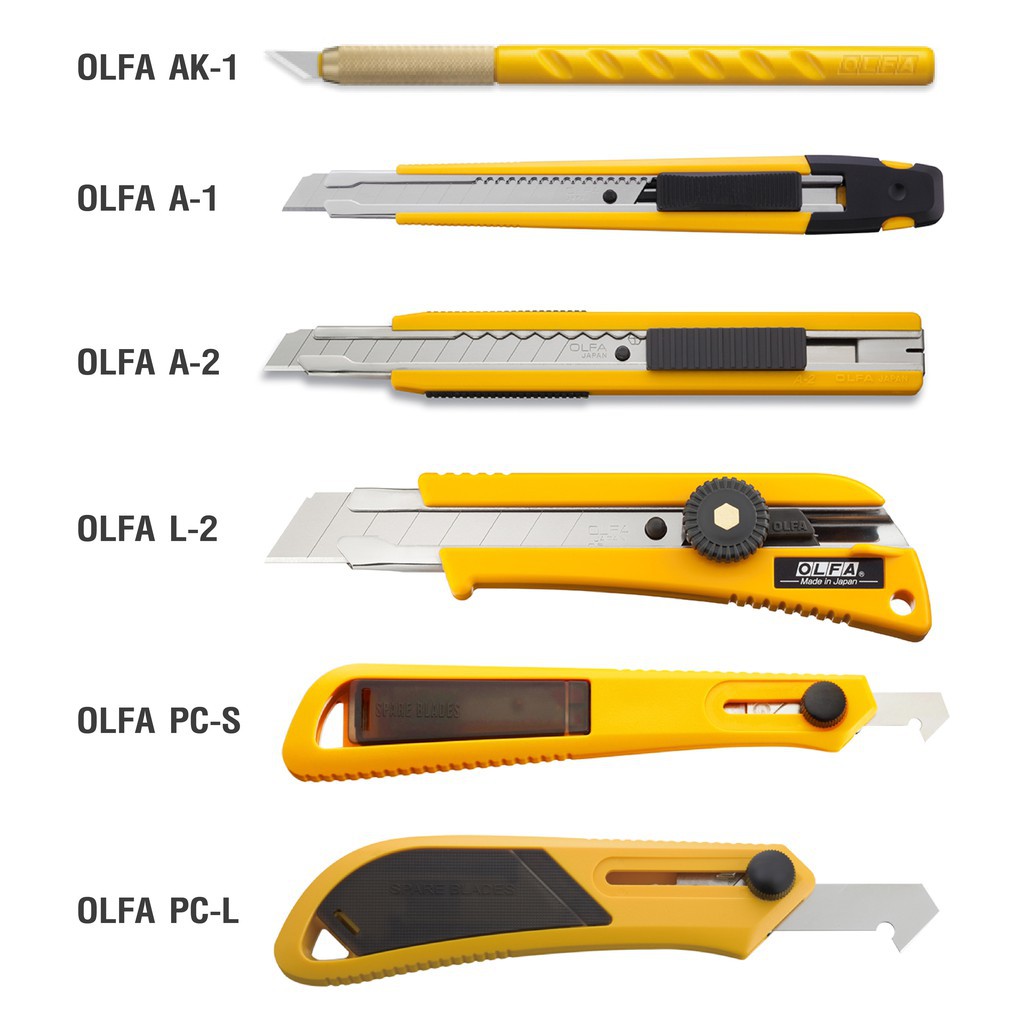 OLFA Cutter Knife มีดคัตเตอร์ โอฟ่า ตัดอะคริลิค แผ่นพลาสวู๊ด | Shopee Thailand