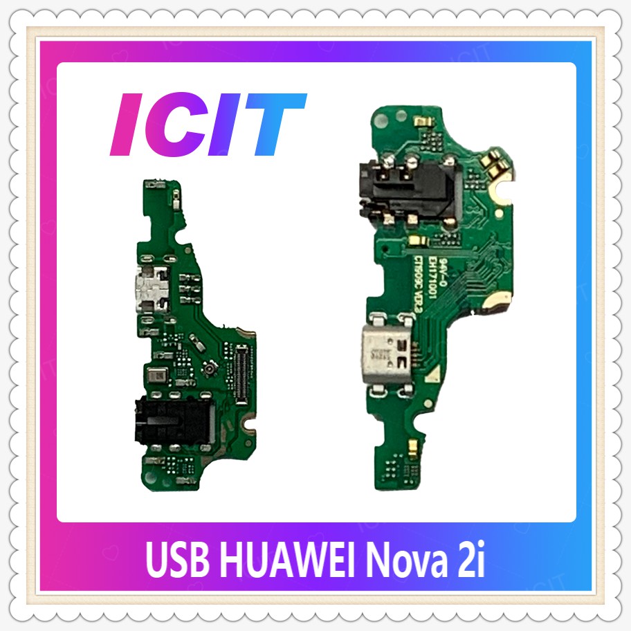 USB Huawei nova 2i/RNE-L22 อะไหล่สายแพรตูดชาร์จ แพรก้นชาร์จ Charging Connector Port Flex Cable ...