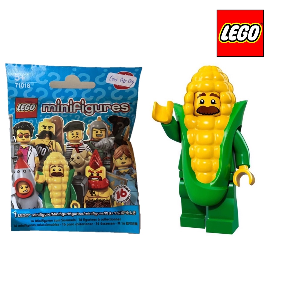 LEGO เลโก้แท้ 100% มินิฟิกเกอร์ Lego Mini Figures71018 นายชุดข้าวโพด ...