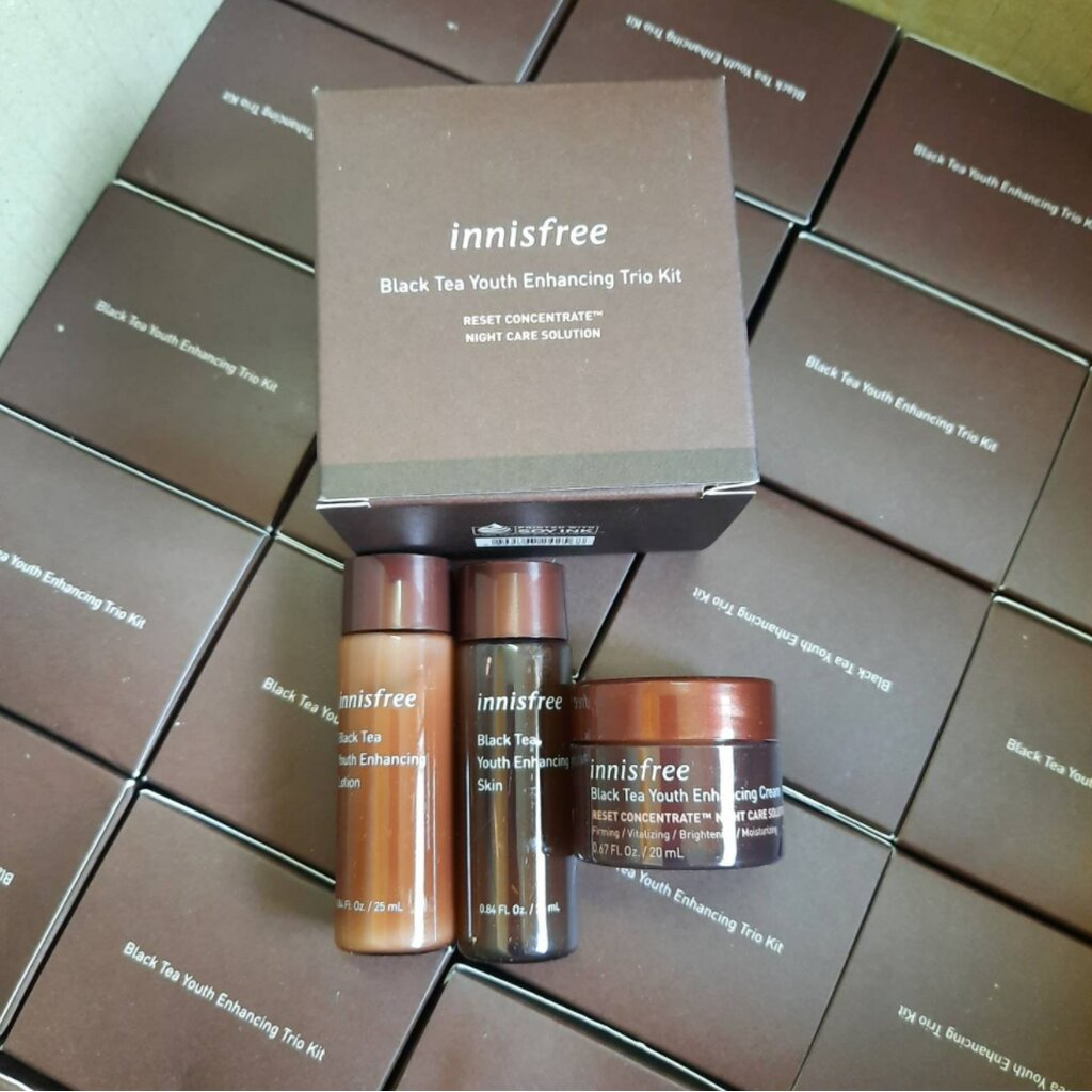Innisfree Black Tea Youth Enhancing Trio Kit | Shopee Thailand