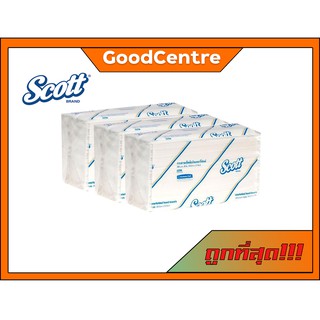 กระดาษเช็ดมือ ทิชชู่ Scott Interfold Hand Towels *3 ห่อ * - 23754 ...