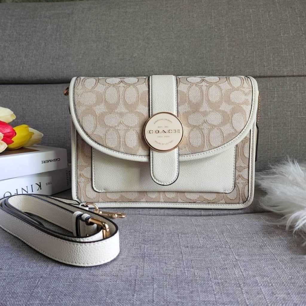 COACH C8307 LONNIE CROSSBODY IN SIGNATURE JACQUARD | Shopee Thailand