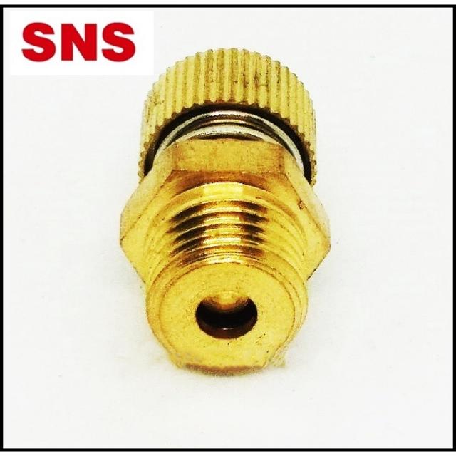 PSS ข้อต่อเก็บเสียงทองเหลืองนิวเมติกส์แบบปรับได้ Brass Flow Control ...