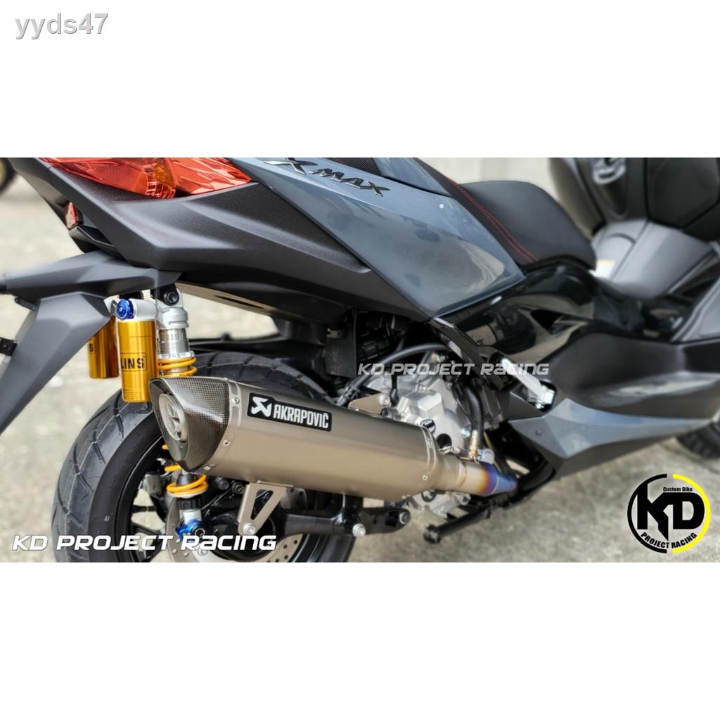 ☃ท่อ Akrapovic titanium slip on แท้ 100% พร้อมคอฟลูไทเทเนียม XMAX300 ...
