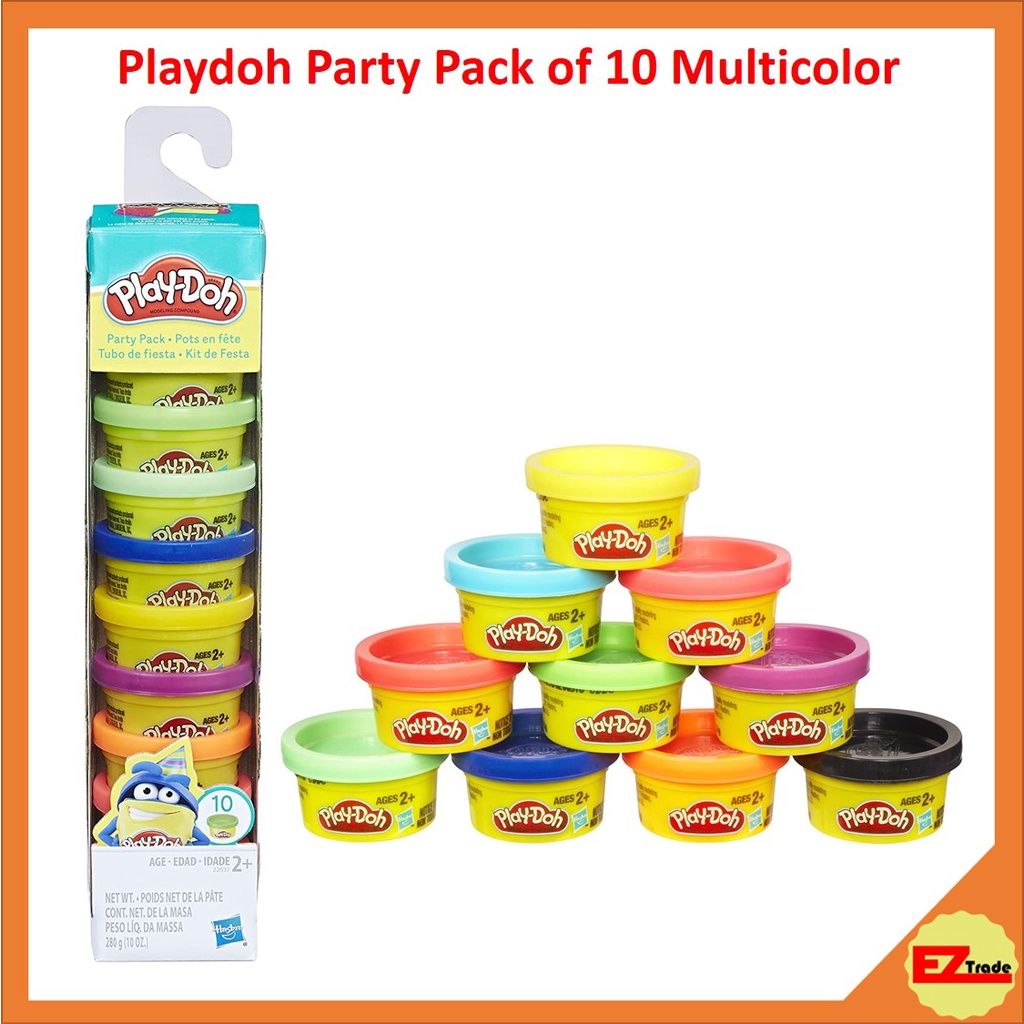Hasbro Play-Doh Party Pack 10 Pack หลากสี Playdoh 22037 | Shopee Thailand