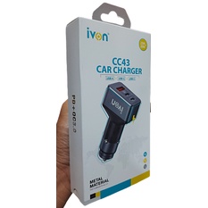 ที่ชาร์จโทรศัพท์มือถือในรถยนต์ IVON CC43 USB Car Charger Quick Charge ...