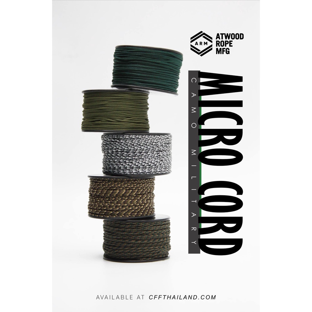 เชือก Micro Cord Made in USA. สีพื้น | Shopee Thailand