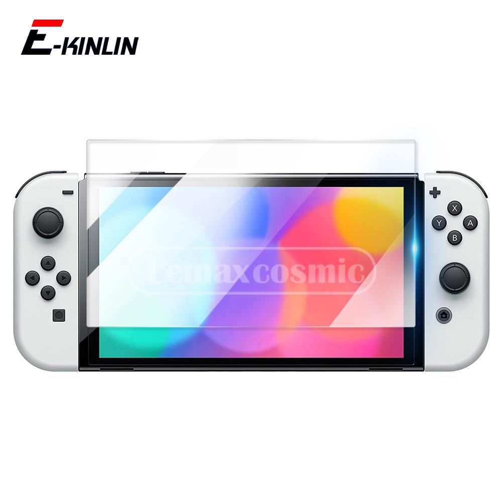 กระจกนิรภัยป้องกันหน้าจอฟิล์มป้องกัน LCD เข้ากันได้กับ Nintendo Switch OLED NS Lite | Shopee ...