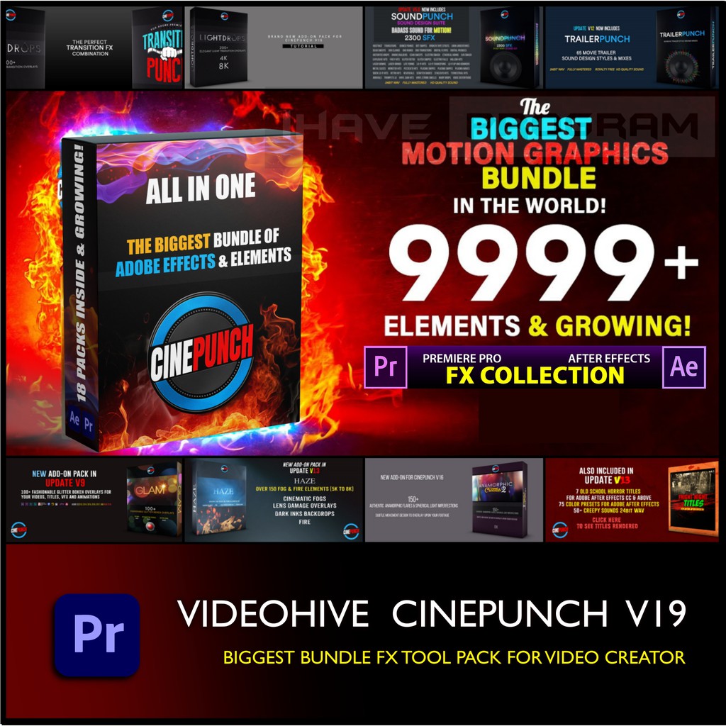 แฟลชไดร์ฟพร้อมปลั๊กอิน Cinepunch Master V20 ชุดเอฟเฟกต์ตัดต่อวิดีโอ | Shopee Thailand