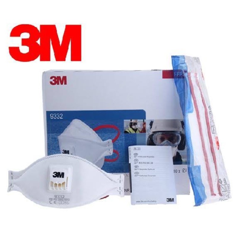 หน้ากาก 3M 9332 FFP 3 กรองได้ 99% | Shopee Thailand