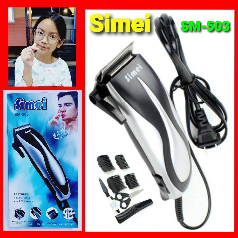 techaya.diva ปัตตาเลี่ยนตัดผม SEMEI รุ่น SM-503 ปัตตาเลี่ยนตัดผมมีสาย แบตเตอเลี่ยน ตัดผม ...