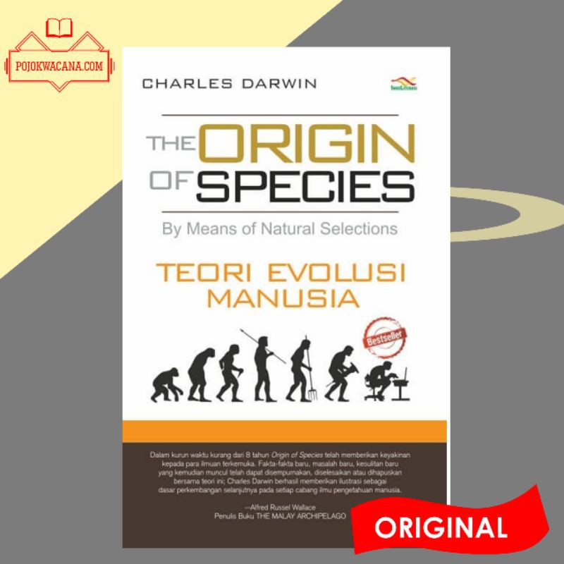 หนังสือต้นฉบับ - The Origin Of Species Theory Of Human Evolution ...