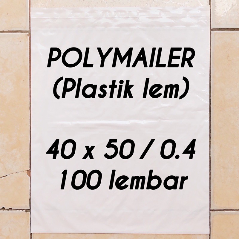 Putih HITAM Jumbo POLYMAILGER บรรจุพลาสติก 40x50 0.4 100 แผ่น กาวพลาสติกสีดําและสีขาว | Shopee ...