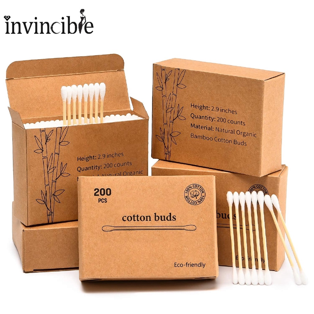 Disposable Double Head Cotton Swab/ Eco-Friendly Makeup Cotton Buds ...