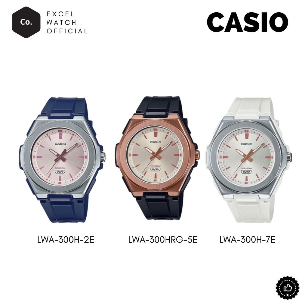 [ Excel Watch ] CASIO DIGITAL LWA-300H นาฬิกาคาสิโอผู้หญิง Analog กัน ...