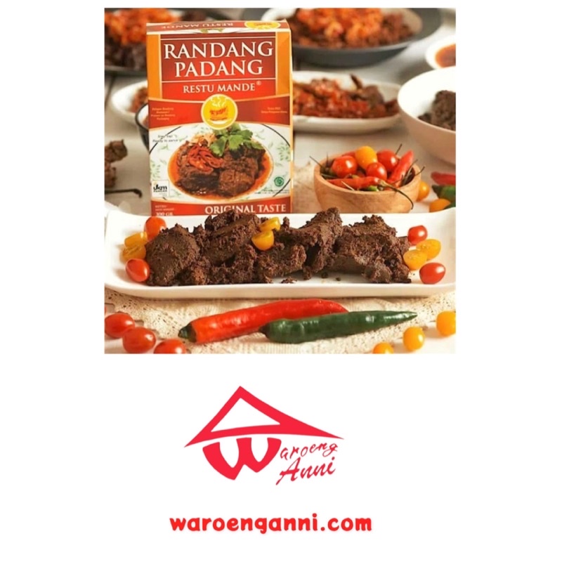 Indonesia Rendang Sapi Padang Restu Mande Original & Spicy , 300 gram ...