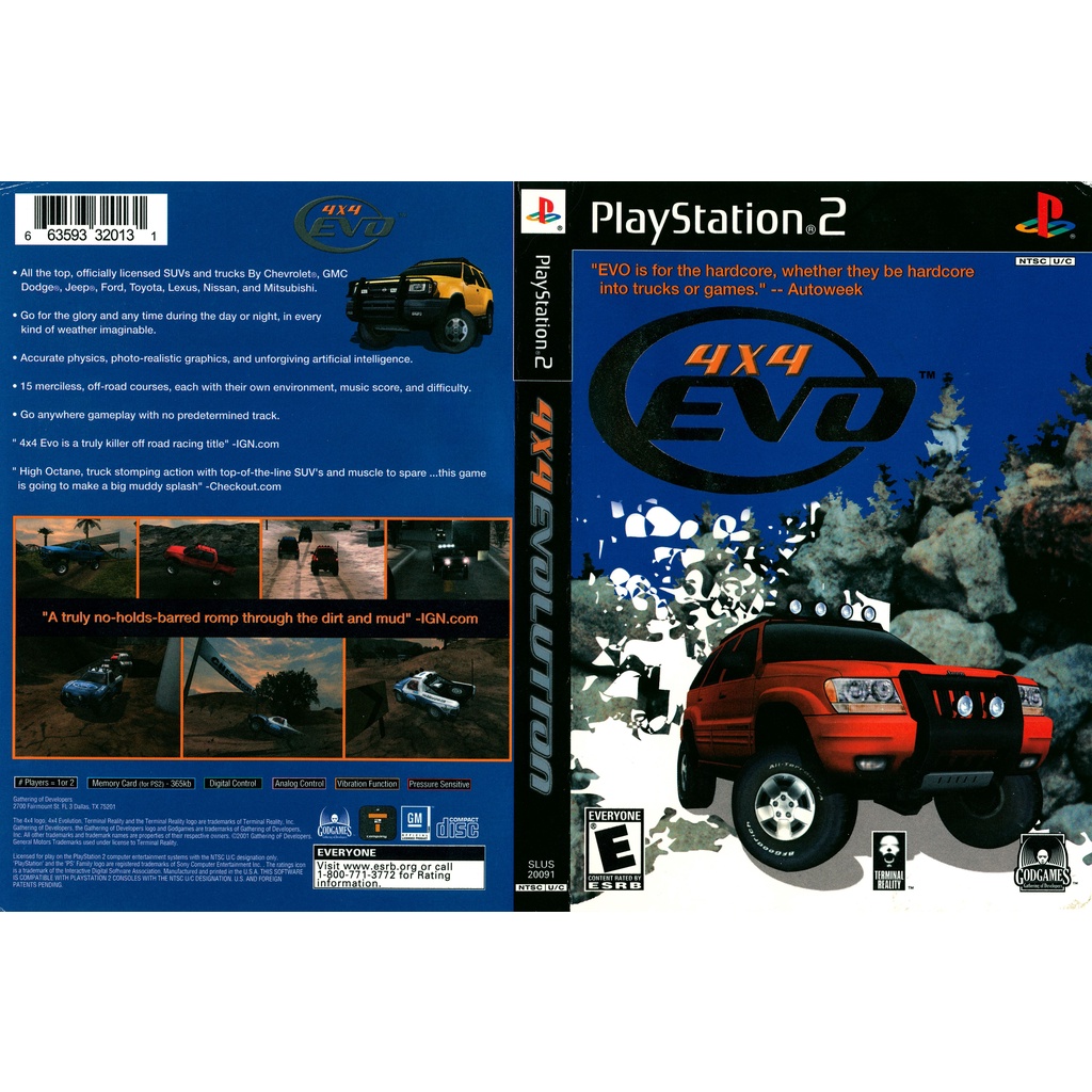แผ่นเกมส์ PS2 4x4 Evo คุณภาพ ส่งไว (CD) | Shopee Thailand