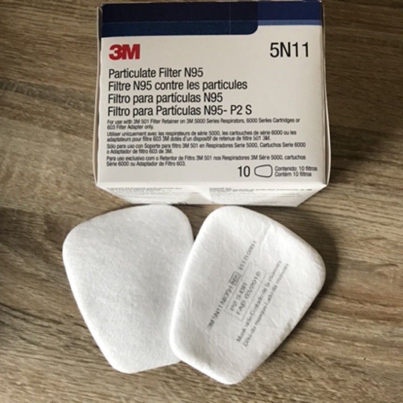 3M 5N11 แผ่นกรองฝุ่น มาตรฐาน N95 ใช้กรองฝุ่นละออง ป้องกันเชื้อโรค ฟูม ...