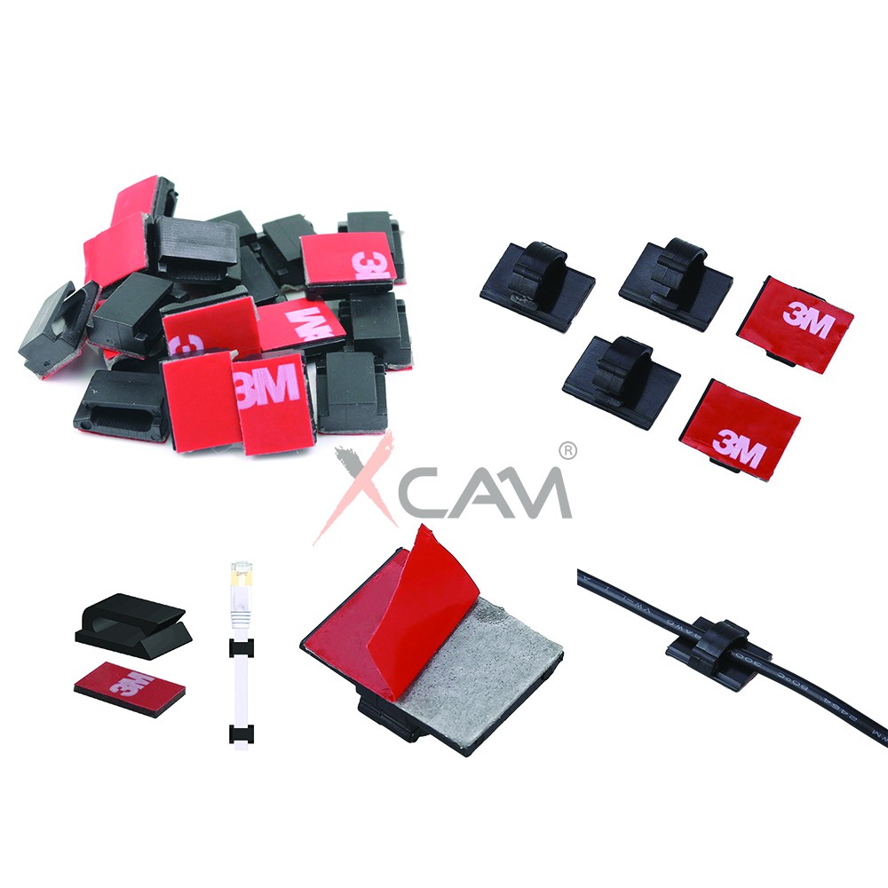 ตัวติดเก็บสายไฟ 3M Self Adhesive Cable Clips สำหรับเก็บสายไฟกล้องติด ...