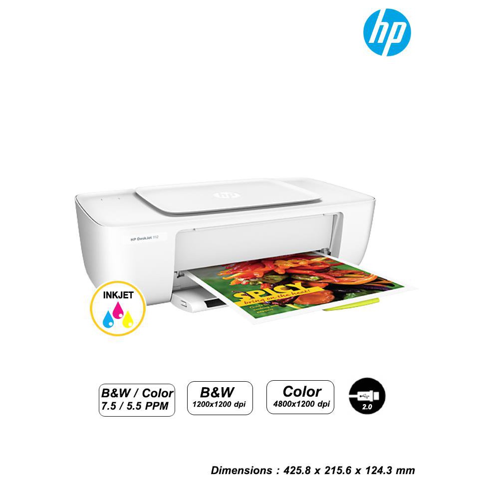 HP DeskJet Ink 1112 เครื่องปรินท์อิงค์เจ็ท | Shopee Thailand