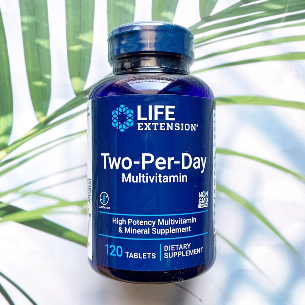 (Life Extension®) Two-Per-Day 120 Tablets วิตามินและแร่ธาตุรวม ...