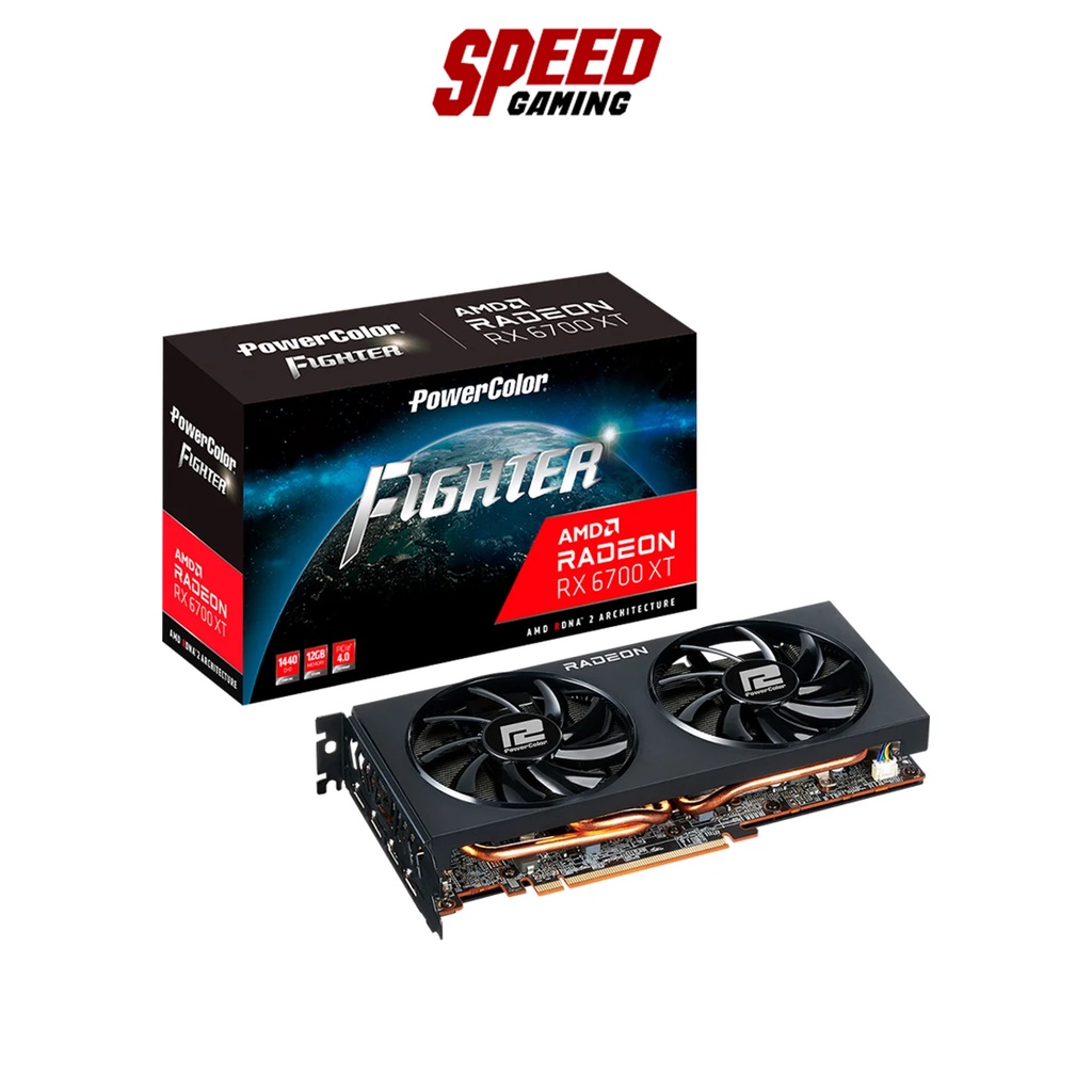 POWERCOLOUR VGA CARD FIGHTER RADEON RX6700XT 12GB GDDR6/3Y By Speed ...