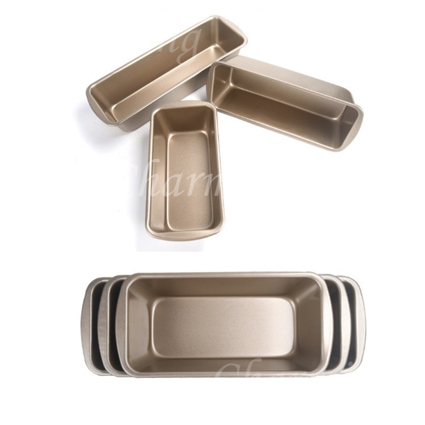 แม่พิมพ์เค้กขนมปังสี่เหลี่ยม Loaf Pan Non-stick golden Brownie Snow ...