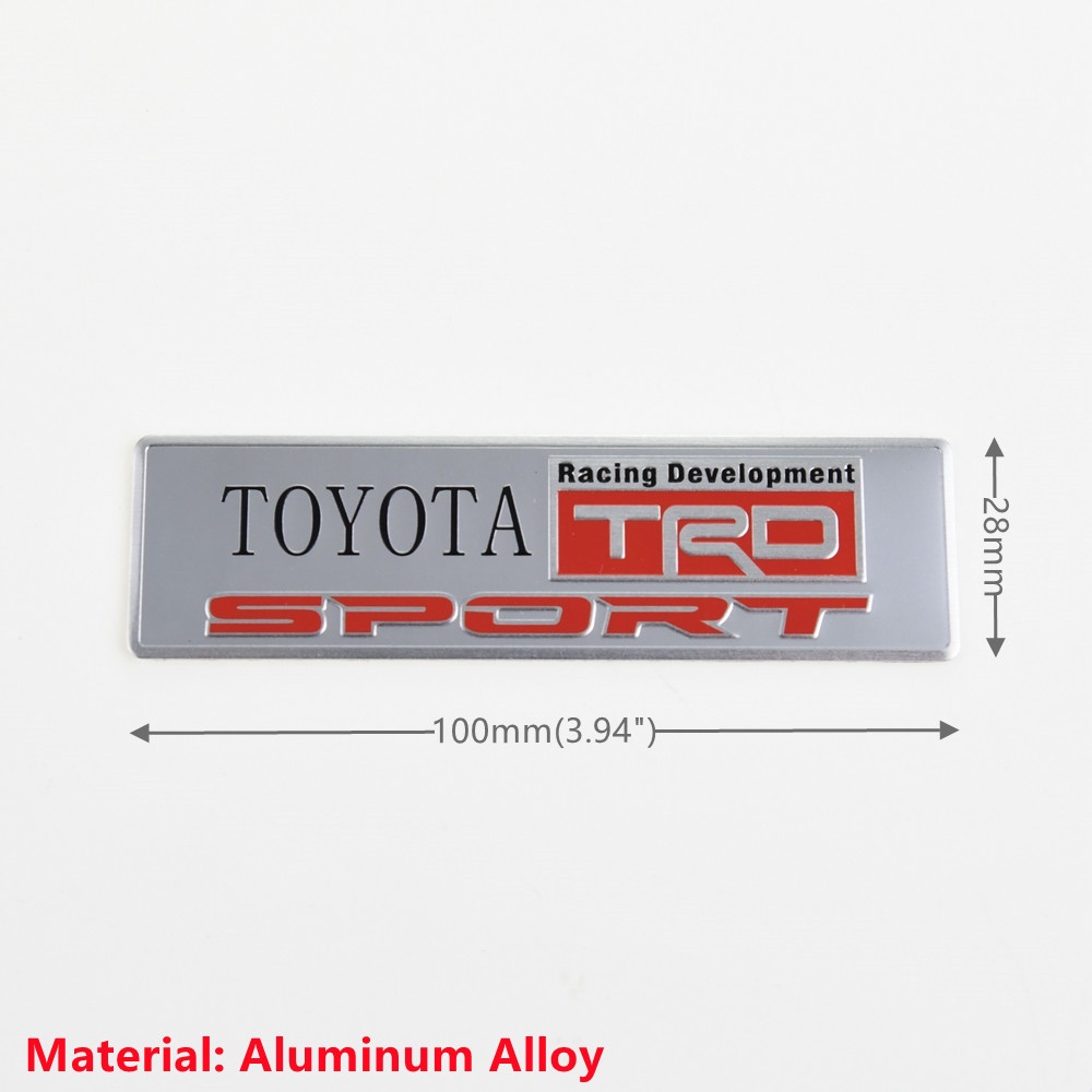 3D สติ๊กเกอร์ติดรถ TRD GR SPORT MUGEN HELLAFLUSH RALLIART EVOLUTION ...