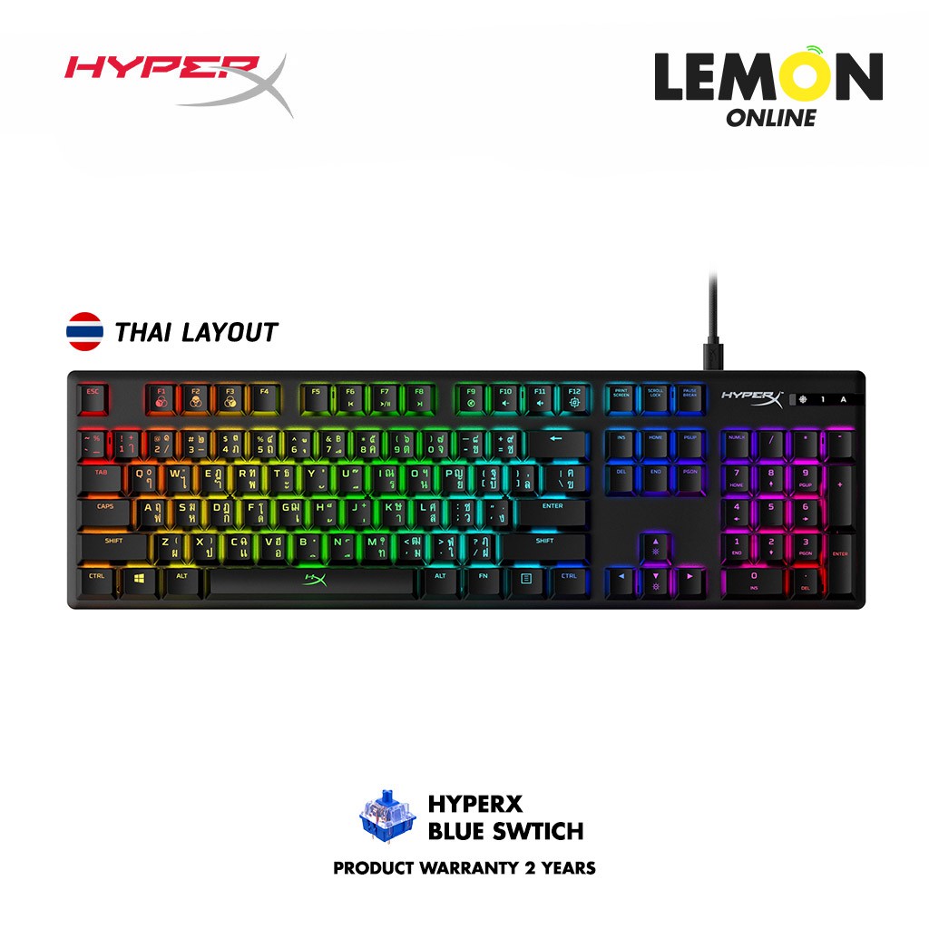 HyperX Gaming Keyboard Alloy Origins ( HyperX BLUE SWITCH ) คีย์ภาษาไทย ...