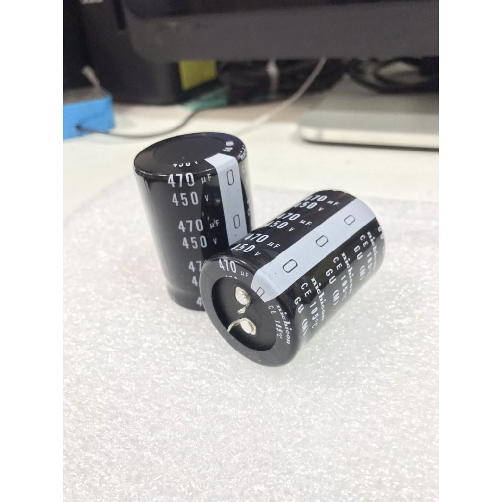 คาปาซิเตอร์ 470uF 450V. (35x50) Capacitor 470ไมโคร 450โวล์ต , คาปาตู้ ...
