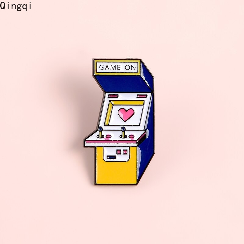 เปิดเกม ! เข็มกลัด โลหะผสม ลายการ์ตูน Arcade Console Enamel Pin Video ...