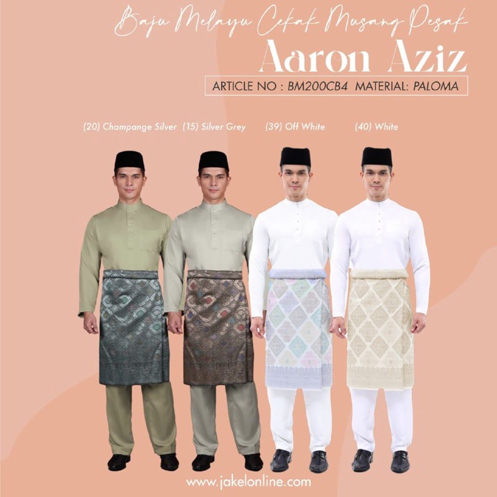 [ใหม่ 2022] JAKEL BAJU MELAYU AARON AZIZ PALOMA แพ็กเกจเต็มรูปแบบ แถม ...