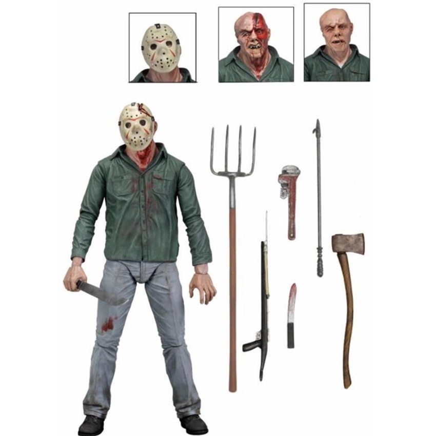 ฟิกเกอร์ Friday the 13th Ultimate Jason Voorhees NECA 3D Jason part 3 ...
