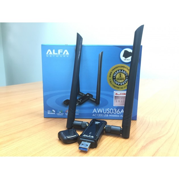 Wireless USB Adapter ALFA (AWUS036AC) AC1200 High Gain | Shopee Thailand